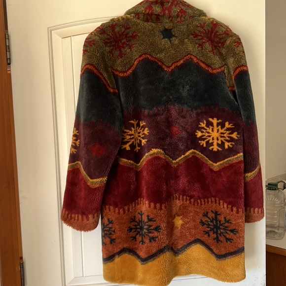 Jackets & Coats | Soft Fuzzy Colorful Coat By Duffel | Poshmark